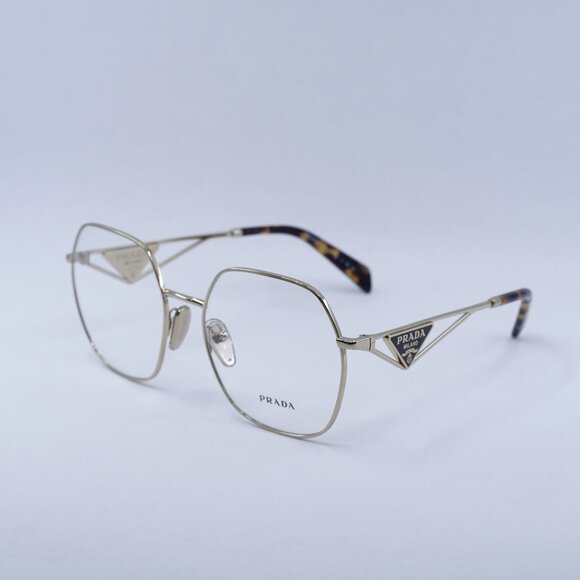 Prada | Accessories | New Prada Pr59zv Zvno1 Eyeglasses Pale Gold Frame ...